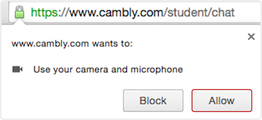 Chrome camera setup – Cambly Kids